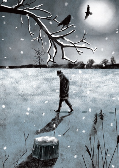 Egyéb: Képeslap - A magányos tanító