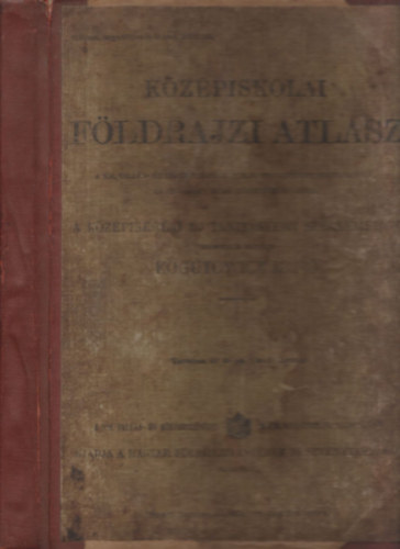 Libri Antikvár Könyv: Középiskolai földrajzi atlasz (Hiány: 34., 38 ...